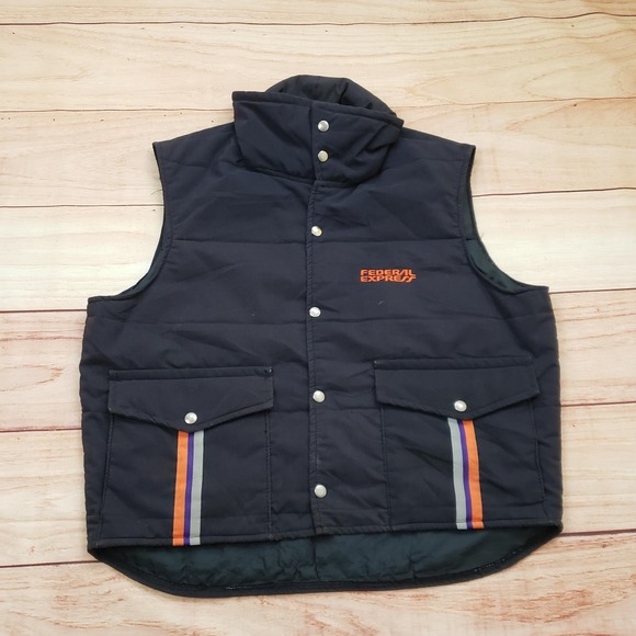 Federal Express | Jackets & Coats | Vintage Federal Express Vest Mens ...